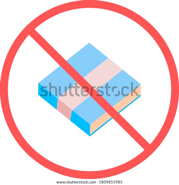 No Book Sign No Education Flat Stock Vector (Royalty Free) 1809855985 ...