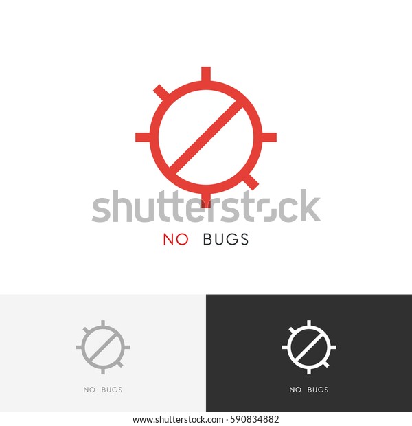 No Bugs Logo Dead Beetle Stop Stock Vector (Royalty Free) 590834882 ...