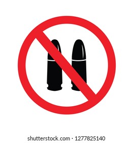 No Bullet Signvector Illustration Stock Vector (Royalty Free ...