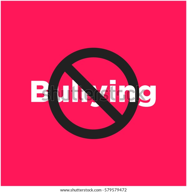 No Bullying Flat Style Vector Illustration Stock Vector (Royalty Free ...