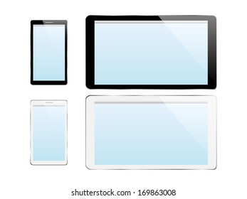 No Button Black White Mobile Smart Stock Vector (Royalty Free ...