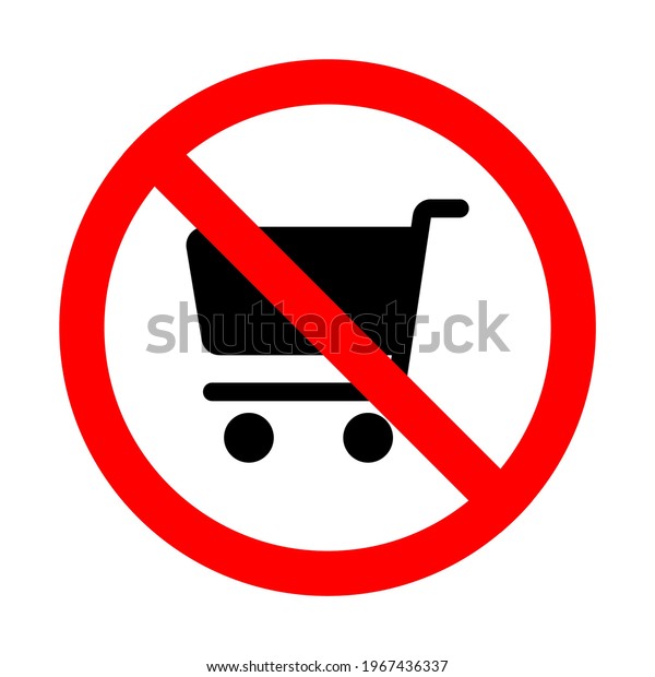 No Buy Sign Vector Eps 10 Stock Vector (Royalty Free) 1967436337 ...