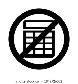 No Calculator Simple On White Background Stock Vector (Royalty Free ...