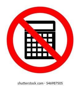 No Calculator Simple Sign Stock Vector (Royalty Free) 546987505 ...