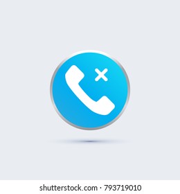 Disconnected Call App Icon Stock Vector (Royalty Free) 1169517904 ...