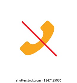No Call Logo Icon Design Stock Vector (Royalty Free) 1147425086 ...