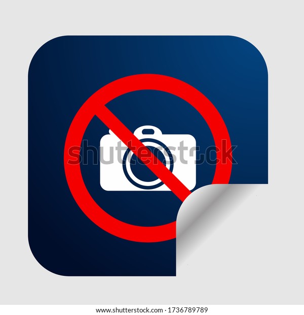 No Camera Area Prohibited Symbol Public Stock Vector (Royalty Free ...