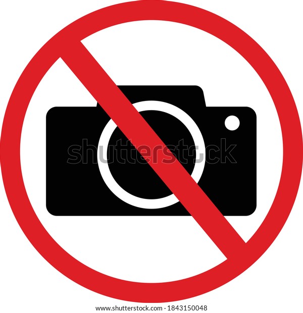 No Camera Image No Cameras Stock Stock Vector (Royalty Free) 1843150048 ...