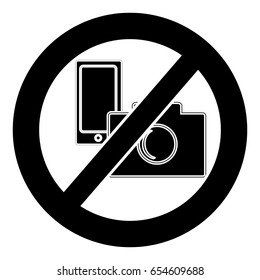 No Camera Mobile Phone Symbol On : image vectorielle de stock (libre de ...