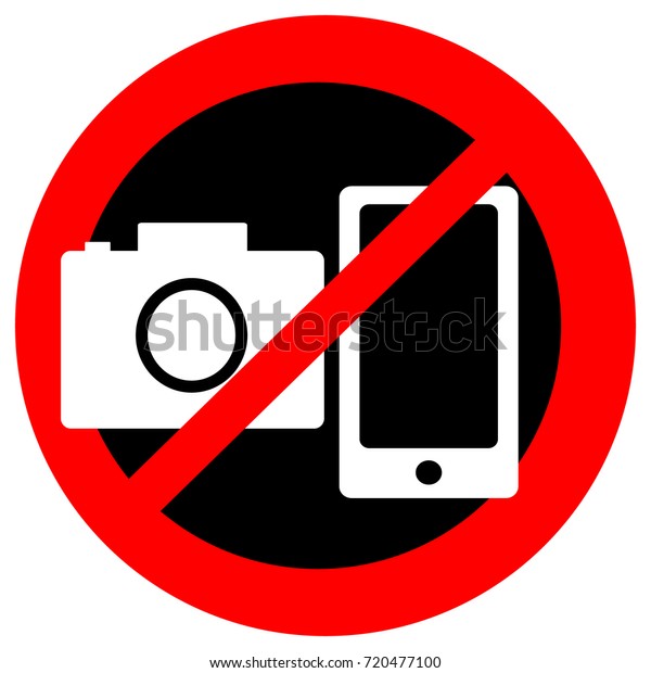 No Camera Mobile Symbol On White Stock Vector (Royalty Free) 720477100 ...