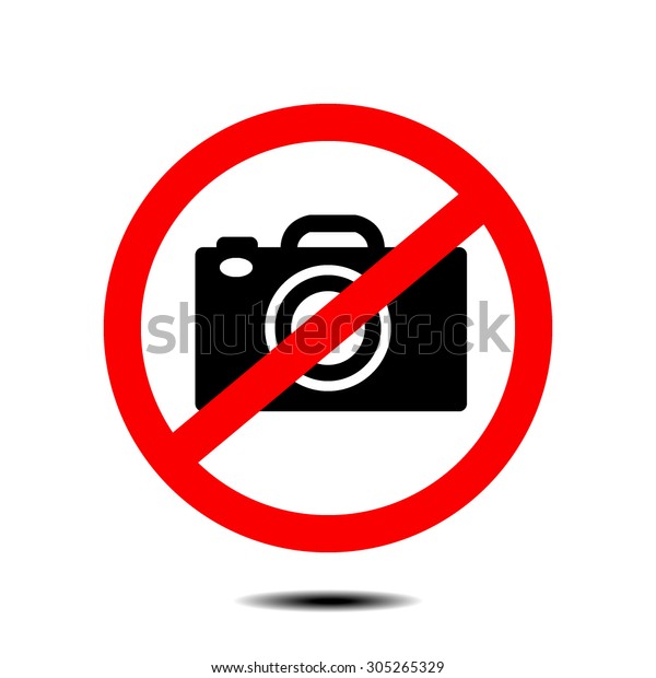 No Camera No Photo Sign Red Stock Vector (Royalty Free) 305265329 ...