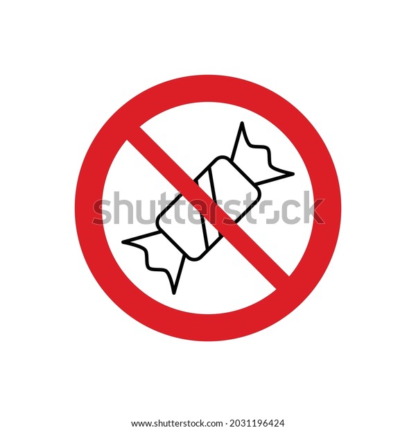 No Candy Icon Sweets Bee Icon Stock Vector (Royalty Free) 2031196424 ...
