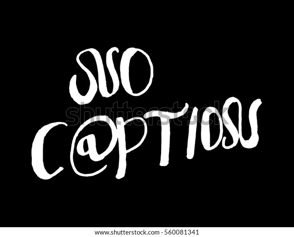 No Caption Hand Lettered Quote Modern Stock Vector (Royalty Free ...