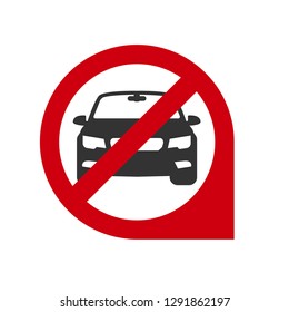 No Car Sign Vector: เวกเตอร์สต็อก (ปลอดค่าลิขสิทธิ์) 1265521015
