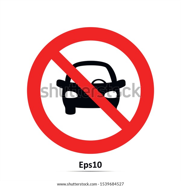 No Car Transport Sign Vector Illustration 库存矢量图（免版税）1539684527 ...