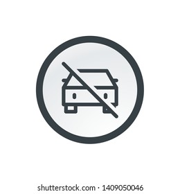 No Car Vector App Icon Stock Vector (Royalty Free) 1409050046 ...