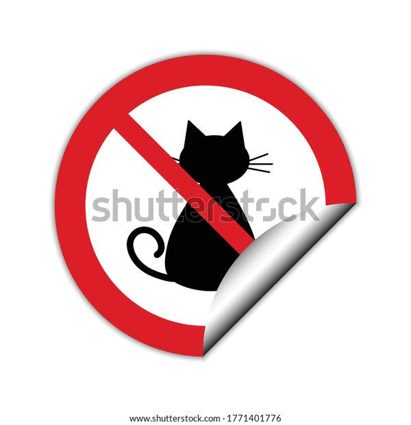 No Cat Icon Prohibited Sign No Stock Vector (Royalty Free) 1771401776 ...