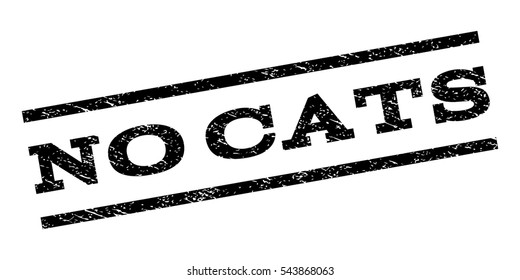 No Cats Watermark Stamp Text Caption Stock Vector (Royalty Free ...