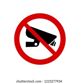 No Cctv Box Allowed Icon Stock Vector (Royalty Free) 1223277934 ...