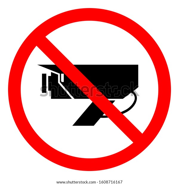 No Cctv Symbol Sign Vector Illustration Stock Vector (Royalty Free ...