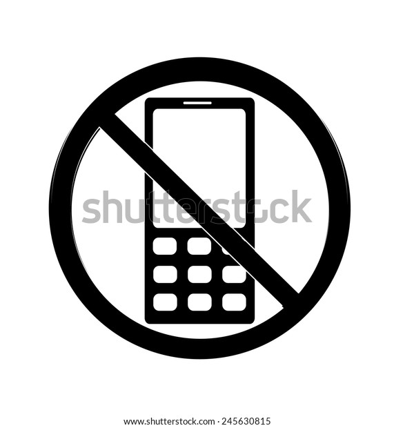 No Cell Sign Stock Vector (Royalty Free) 245630815 | Shutterstock