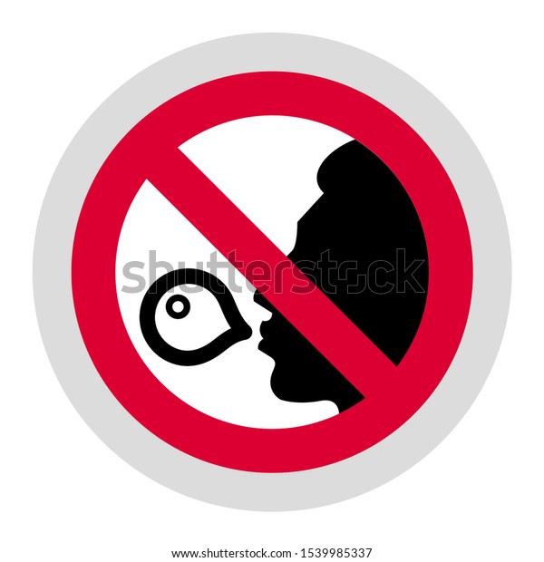 No Chewing Gum Forbidden Sign Modern Stock Vector (Royalty Free ...