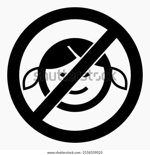 No Children Use By Children Prohibited Stock Vector (Royalty Free ...