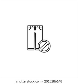 448 Prohibited dress icon Images, Stock Photos & Vectors | Shutterstock