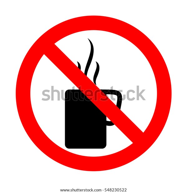 No Coffee Tea Cup Icon Stock Vector (Royalty Free) 548230522