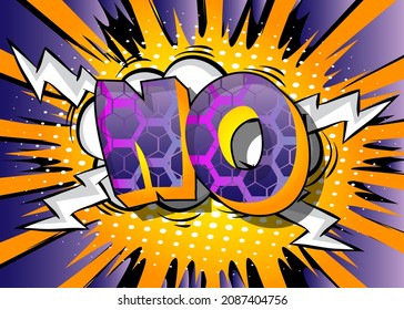 No Comic Book Word Text On Stock Vector (Royalty Free) 2087404756 ...