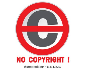 No Copyright Signvector Stock Vector (Royalty Free) 1141402259 ...
