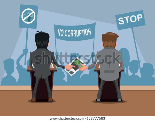 No Corruption Politics Stock Vector (Royalty Free) 628777583