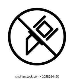 No Cut Sign Stock Vector (Royalty Free) 1058284460 | Shutterstock