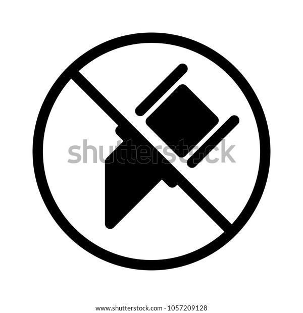 No Cut Sign Stock Vector (Royalty Free) 1057209128 | Shutterstock