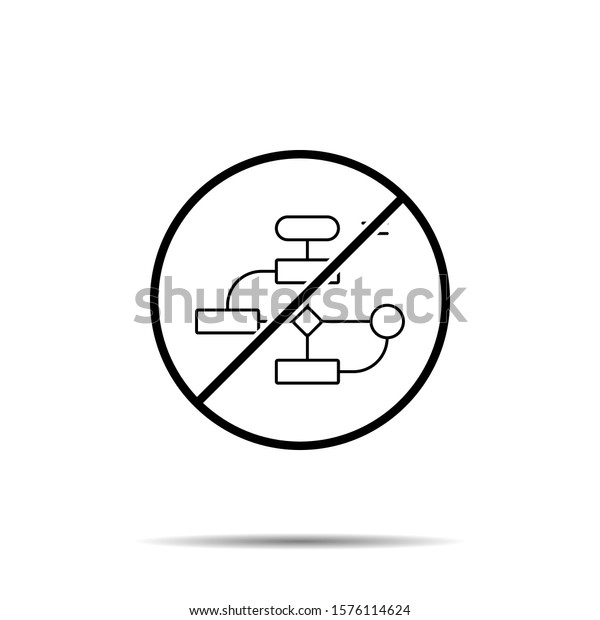 No Design Development Diagram Icon Simple Stock Vector (Royalty Free ...