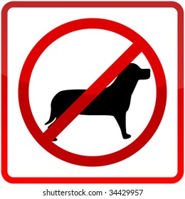No Dog Sign Stock Vector (Royalty Free) 34429957 | Shutterstock