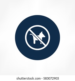 No Dogs Icon Stock Vector (Royalty Free) 583072903 | Shutterstock