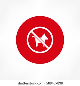 No Dogs Icon Stock Vector (Royalty Free) 588439838 | Shutterstock