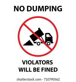 No Dump Icon Dump Truck Vector 스톡 벡터(로열티 프리) 710790562 | Shutterstock