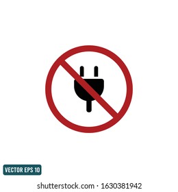 No Electricity Symbol Design Element Eps10 Stock Vector (Royalty Free ...