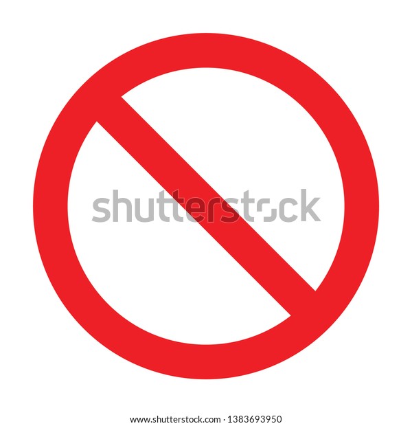 No Entry Forbidden Warning Sign Stock Vector (Royalty Free) 1383693950 ...