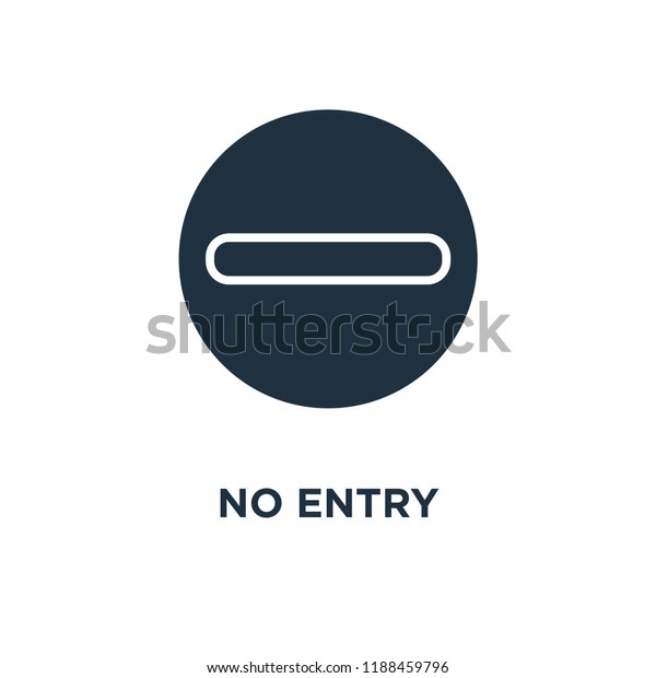 No Entry Icon Black Filled Vector: เวกเตอร์สต็อก (ปลอดค่าลิขสิทธิ์ ...