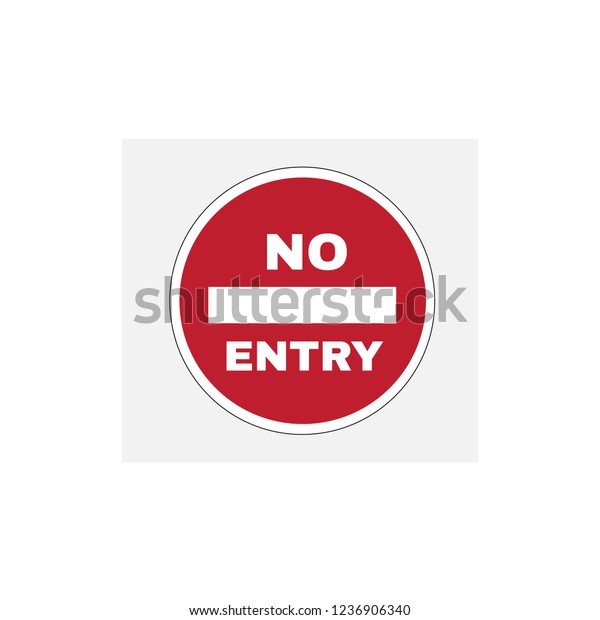 No Entry Not Allowed Sign Warning: Vector có sẵn (miễn phí bản quyền ...