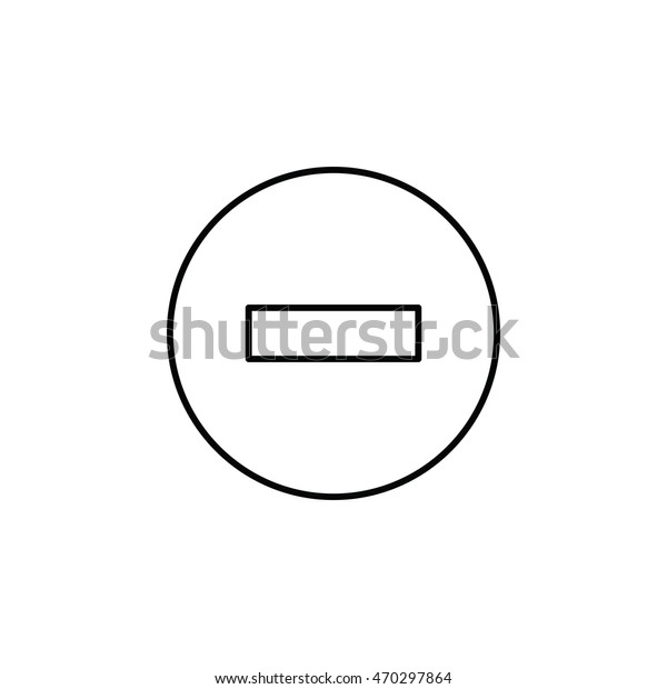 No Entry Outline Icon 库存矢量图（免版税）470297864 | Shutterstock
