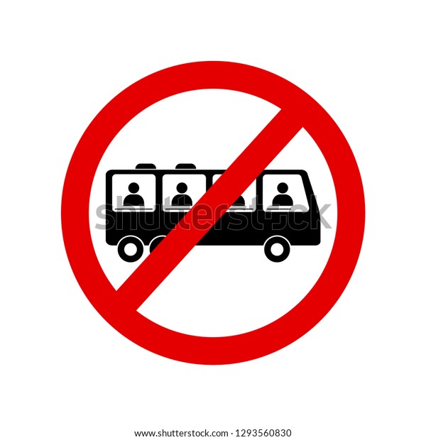 No Entry Passengers Iconvector Illustration Stock Vector (Royalty Free ...