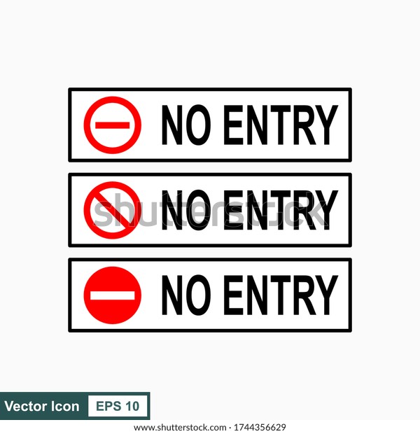Sin signo de entrada. Sin etiqueta: vector de stock (libre de regalías ...