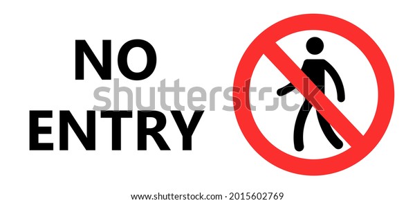 No Entry Sign Clipart Image Stock Vector (Royalty Free) 2015602769 ...