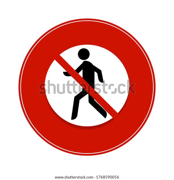 No Entry Sign Prohibition Stop Symbol Stock Vector (Royalty Free ...