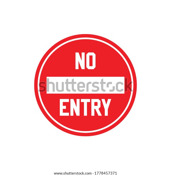 Stock vektor „No Entry Traffic Sign Vector Illustration“ (bez ...