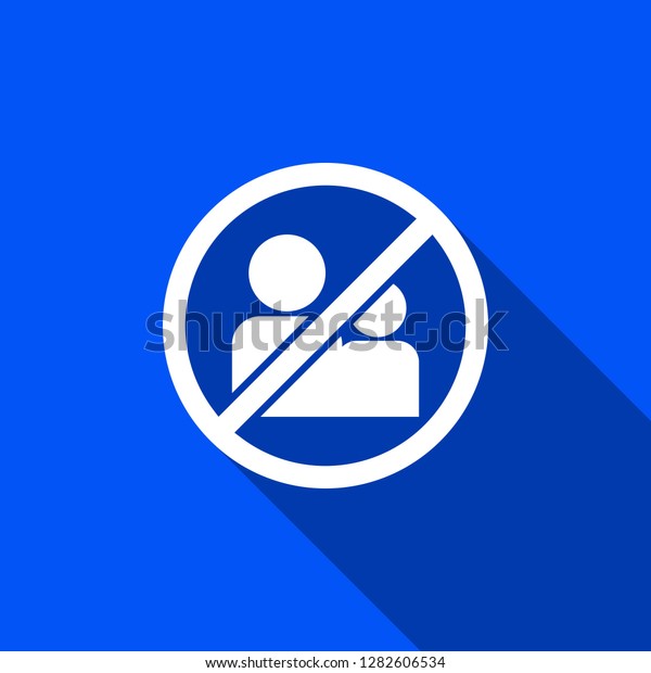 No Entry Unauthorised People Icon Shadow Stock Vector (Royalty Free ...